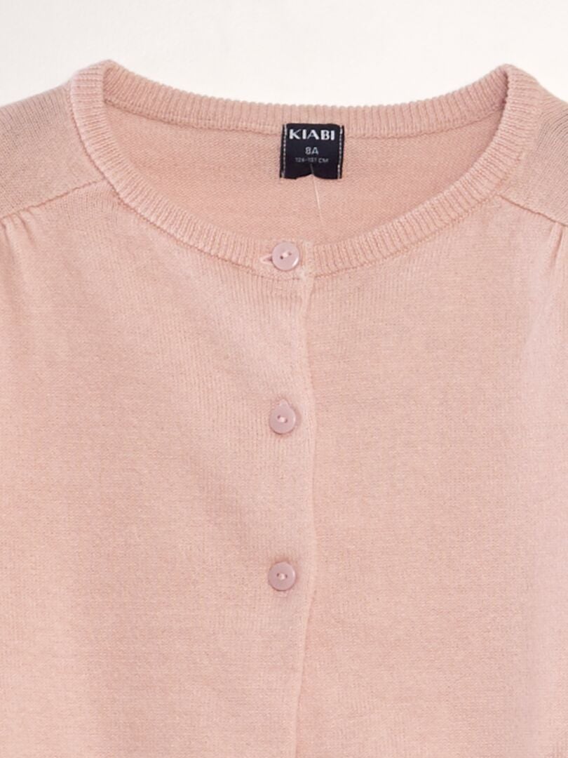 Gilet type boléro - Rose - Kiabi - 8.00€