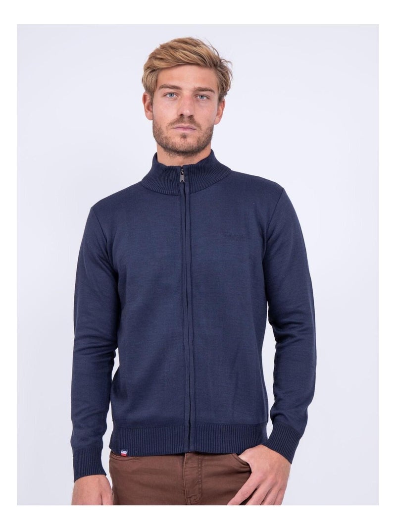 Gilet zippé col montant LAMATOL - Bleu marine - Kiabi - nu€