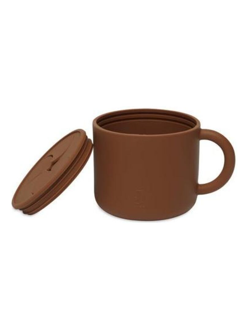Gobelet à goûter avec couvercle Silicone - Marron - Kiabi - 14.99€