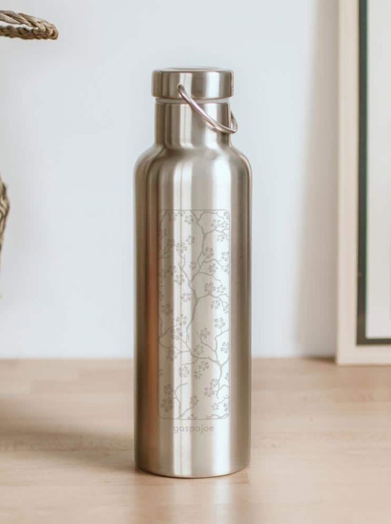Gourde en inox isotherme 750 ml Groovy Fleurs de cerisier - N/A - 0.00 ...