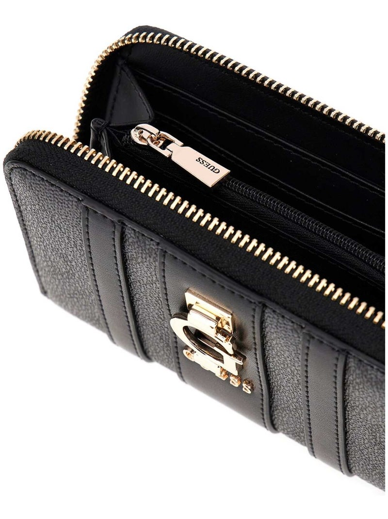 Guess Compagnon / Portefeuille Erenia Slg Medium Zi Coal Logo SO783814 - Noir - 60.00€ - Kiabi