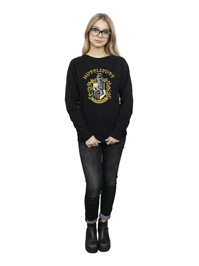 Harry Potter - Sweat motif/style Poufsouffle - Noir - Femme - 0.00€ - Kiabi