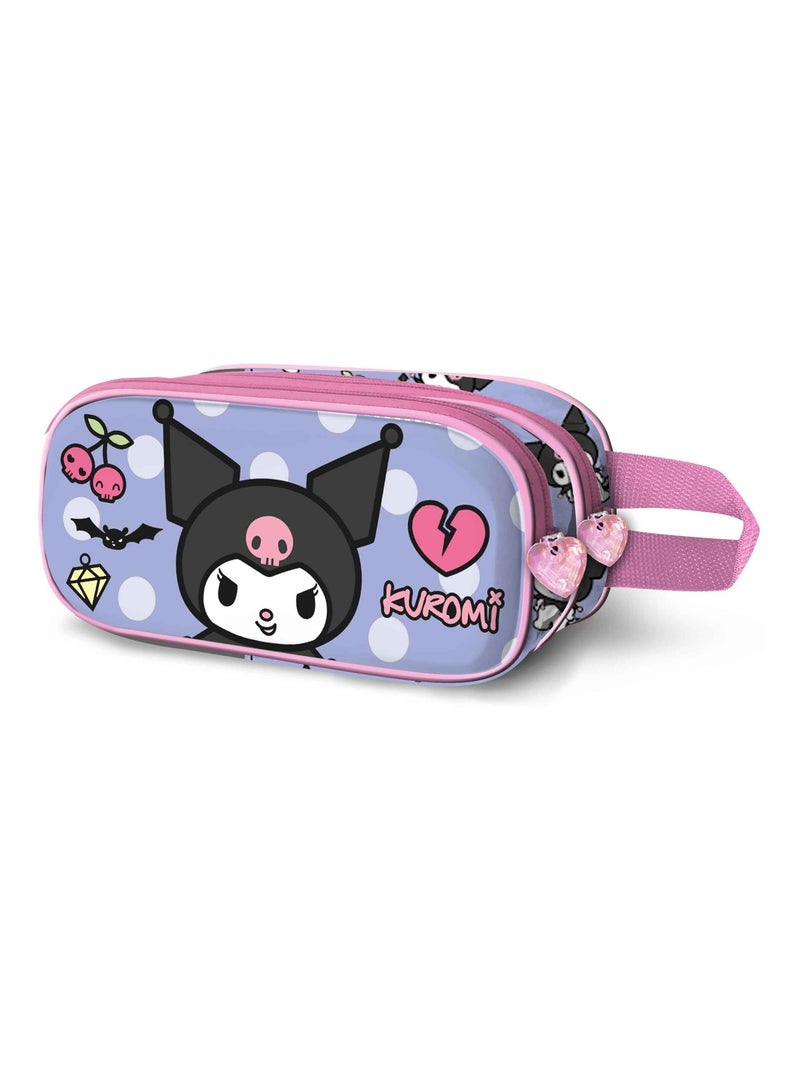 Hello Kitty Kuromi Rebel Trousse 3D Double, Mauve - Mauve - Enfant - 12 ...