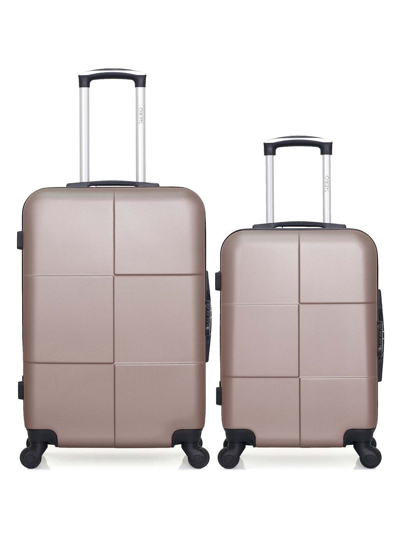 HERO - Lot de 2 - Valises weekend et cabine CORONADO - Rose clair - 139 ...