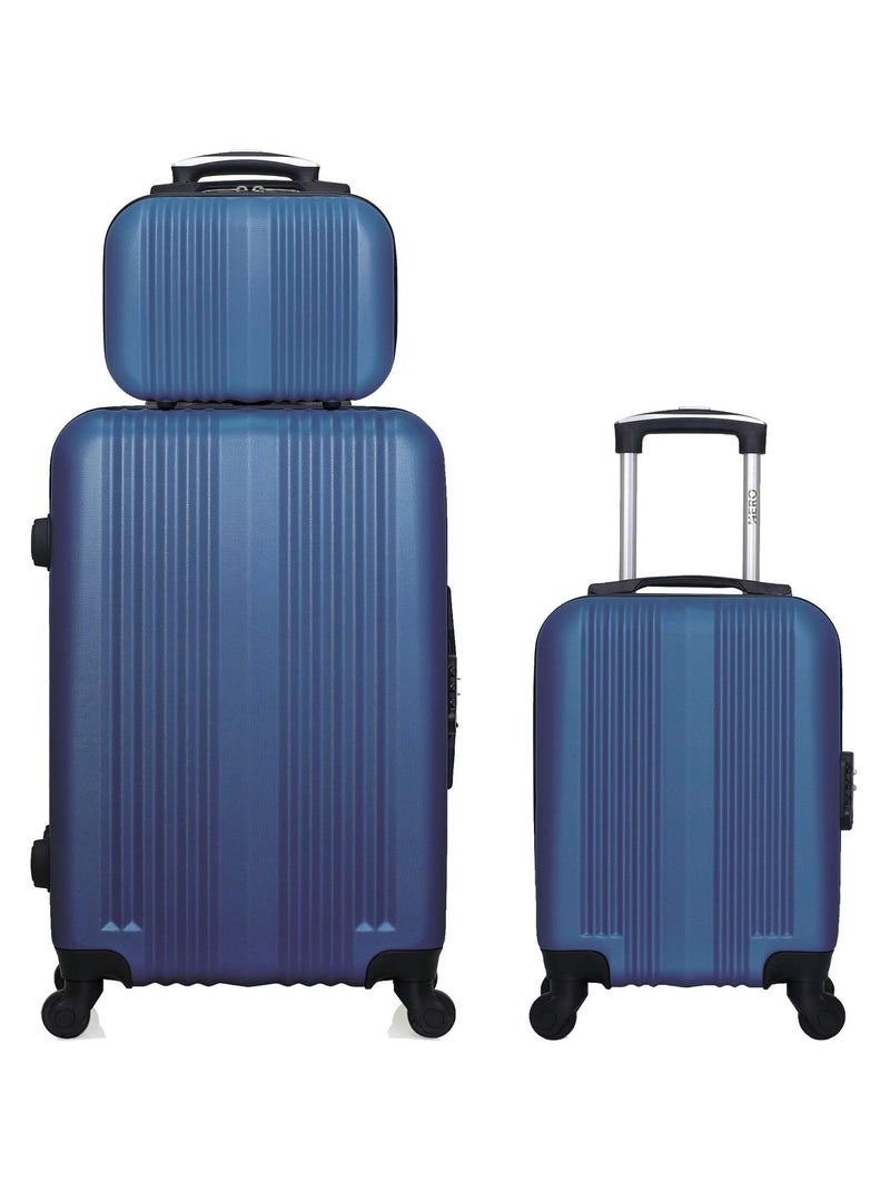 HERO - Lot de 3 - Valise Weekend, valise cabine XXS et vanity LIPARI ...