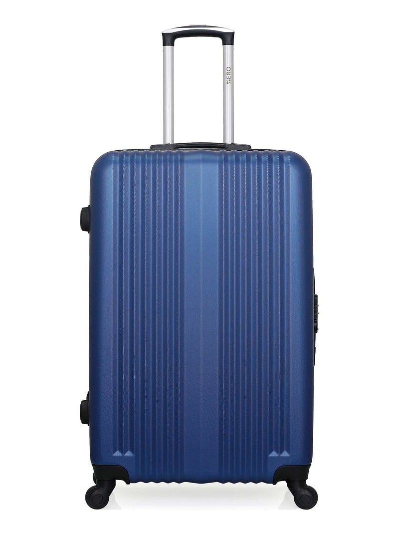 HERO - Valise Grand Format LIPARI 75 cm 4 Roues - Bleu Bleu marine - 0. ...