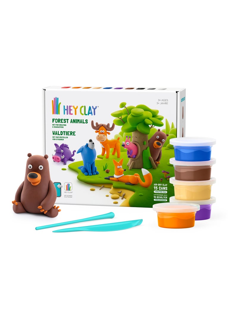 Hey clay 15 pots animaux de la forêt - dès 3 ans - N/A - Enfant - 21.90 ...