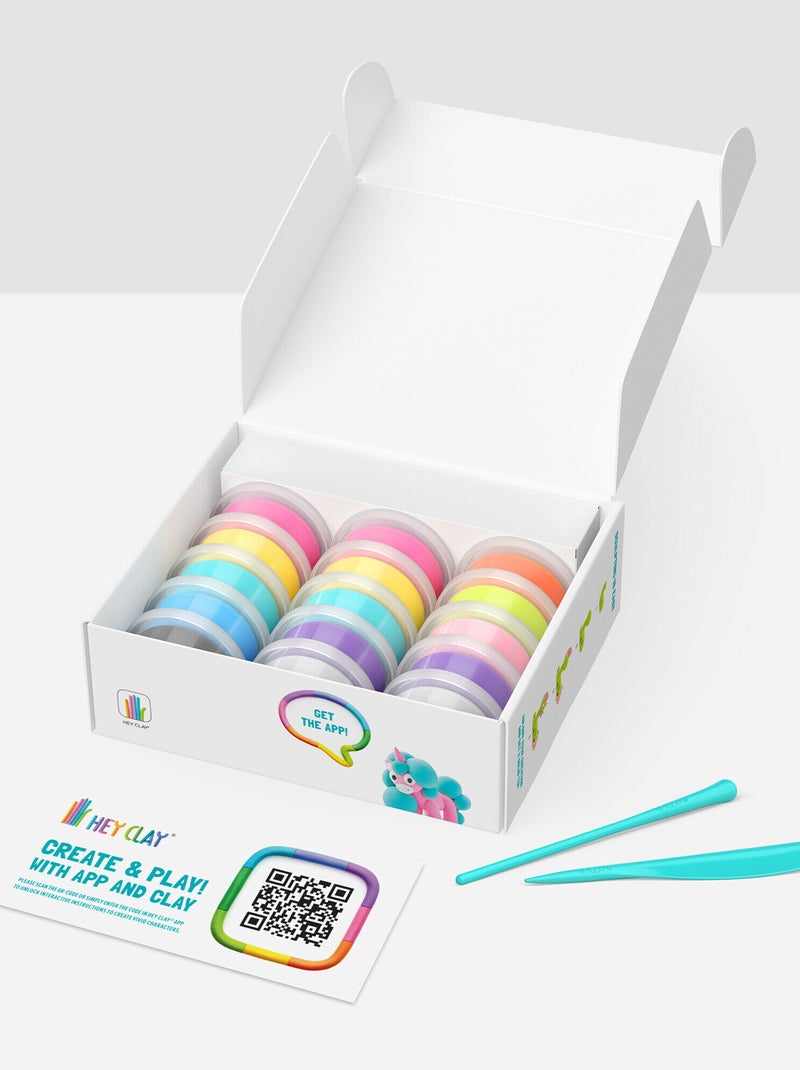 Hey clay 15 pots licornes - dès 3 ans - N/A - Enfant - 21.90€ - Kiabi