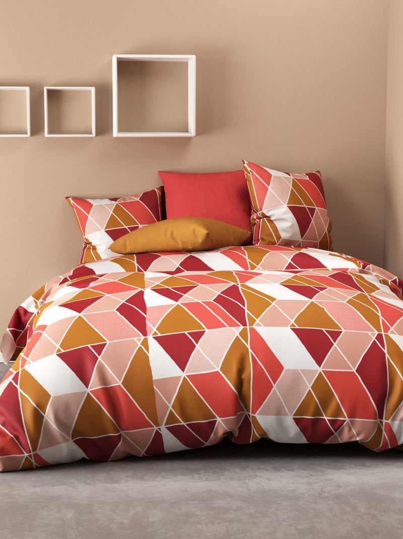 Housse de couette 220x240 + 2 taies d'oreiller 100% coton Trysi ...