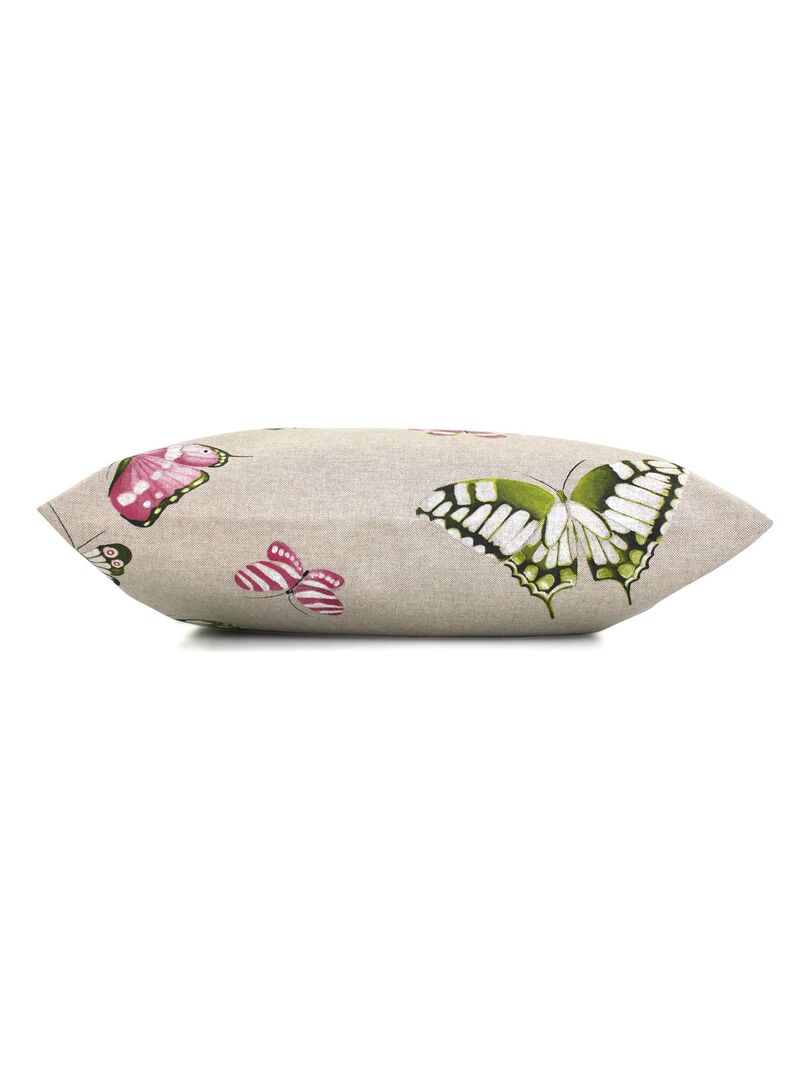 Housse de coussin TERROSSA Papillons roses Polycoton - Multicolore ...
