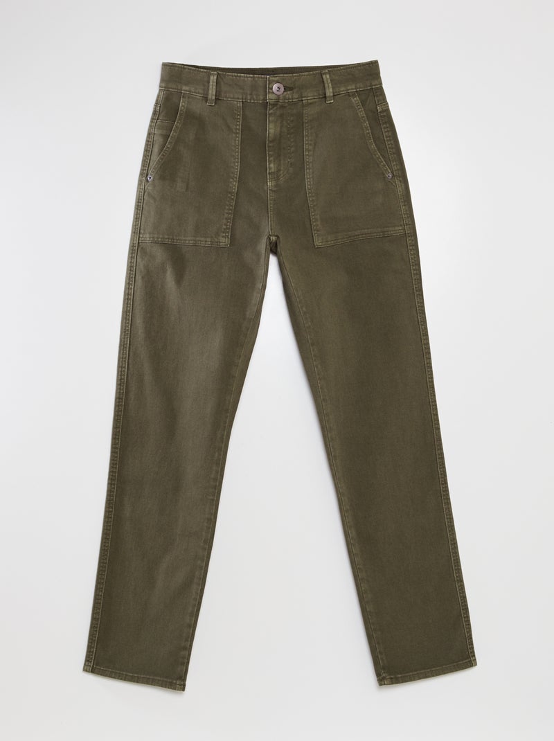 Jean droit - Kaki - Homme - 20.00€ - Kiabi