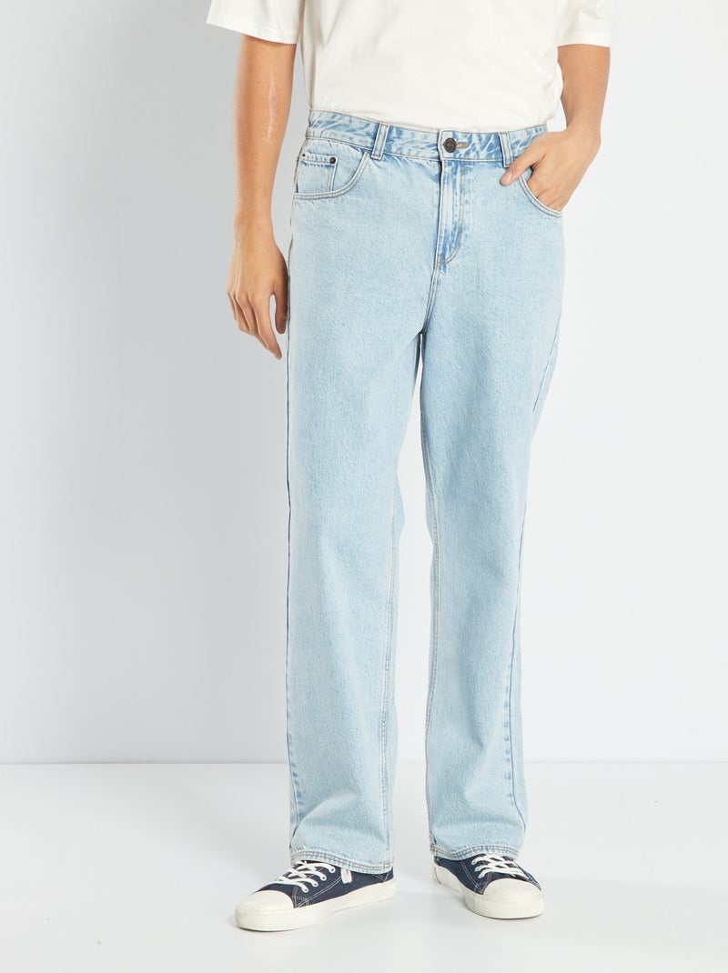 Jean large à 5 poches - Bleu - 15.00€ - Kiabi