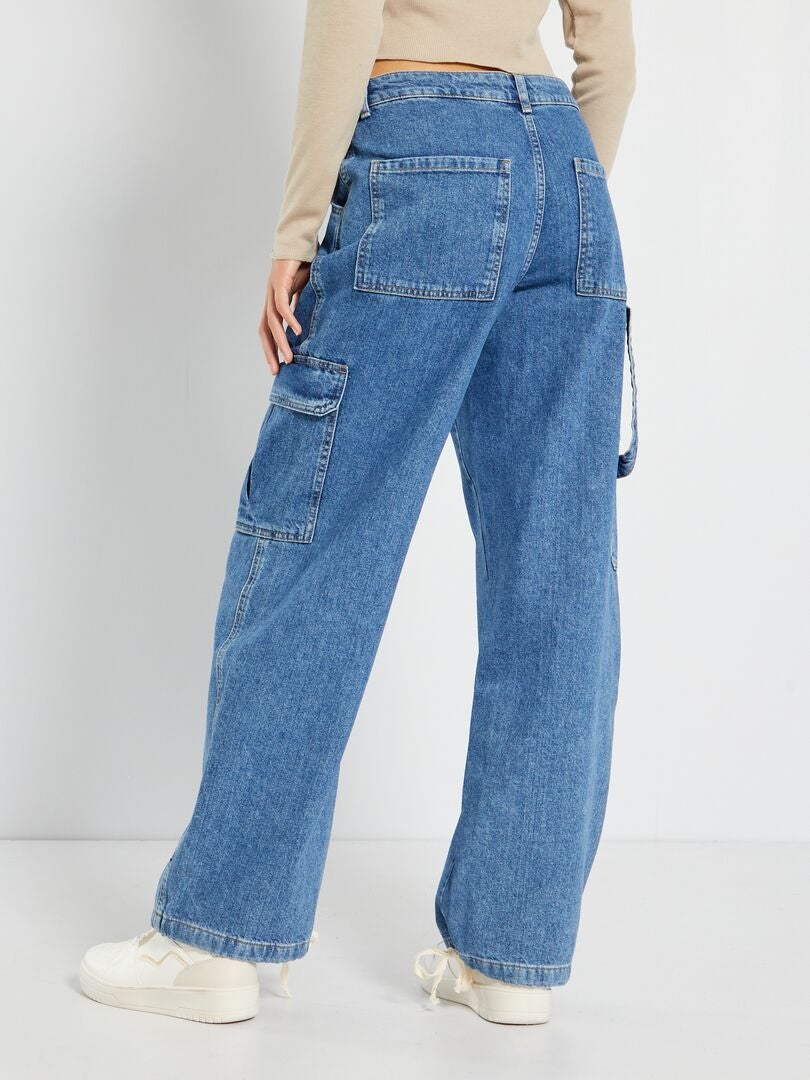 Jean large avec poches X IAM.MOANA - Bleu - Kiabi - 25.00€