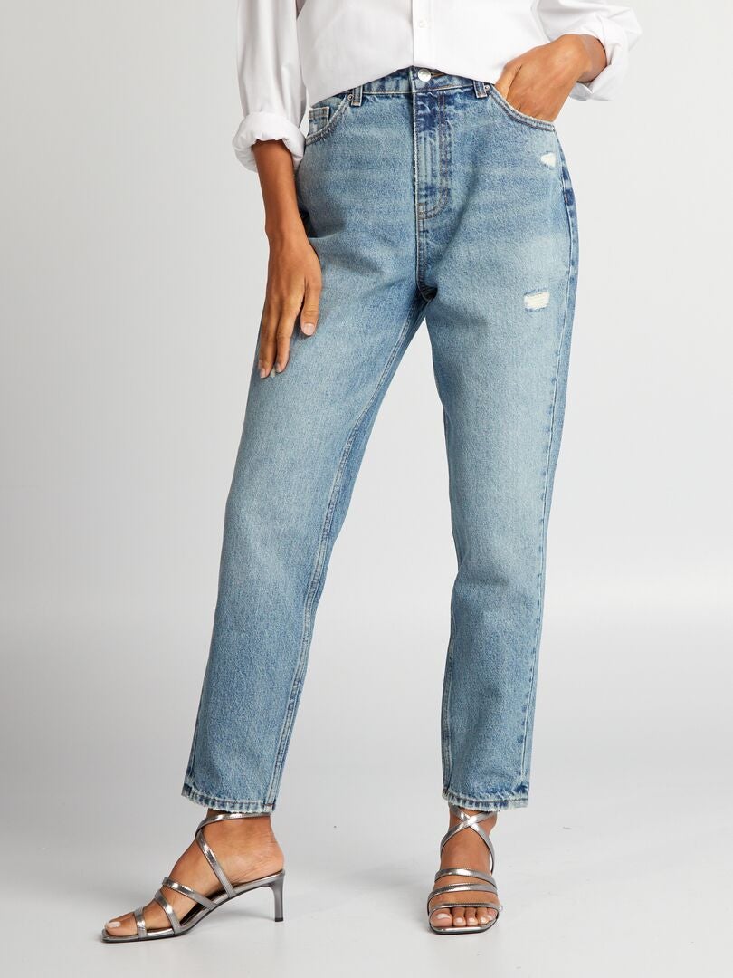 Jean mom à taille très haute - Stone - Kiabi - 20.00€