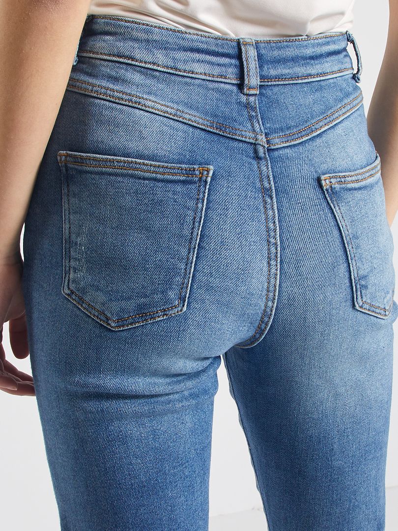 Jean mom slim destroy - stone - Kiabi - 15.00€