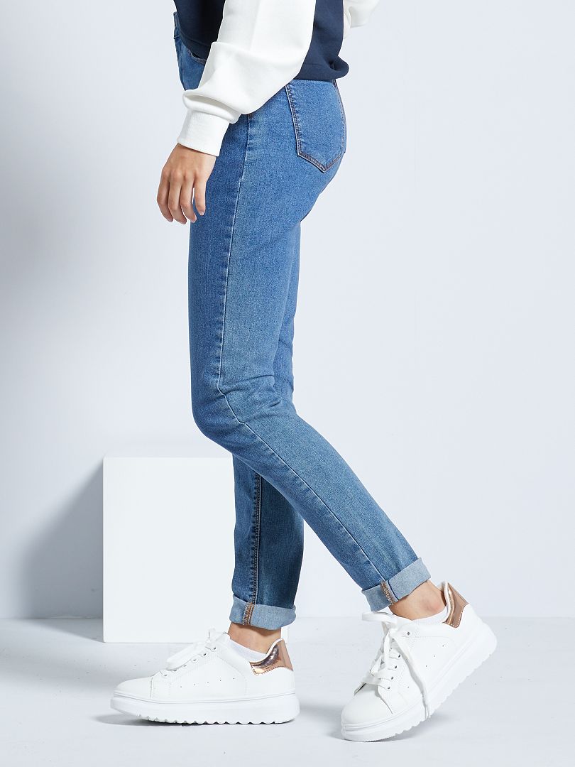 Jean skinny taille haute - stone - Kiabi - 10.00€