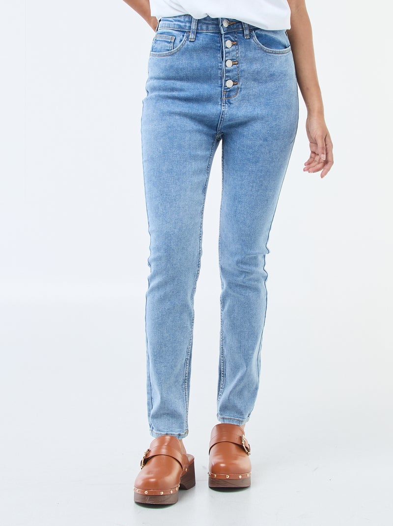 Jean super skinny taille très haute - L28 - Double stone - Femme - 20. ...