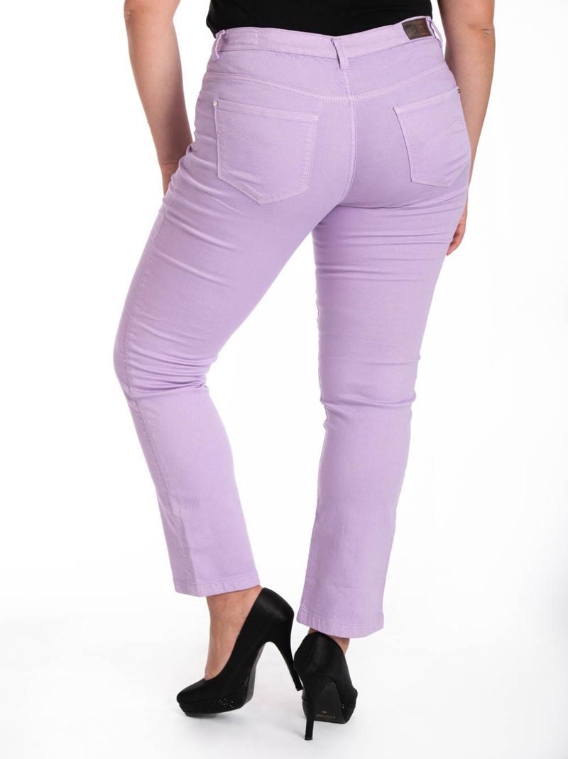 Jeans de couleur taille haute stretch OBR13 'OBER' - Mauve - Grandes ...