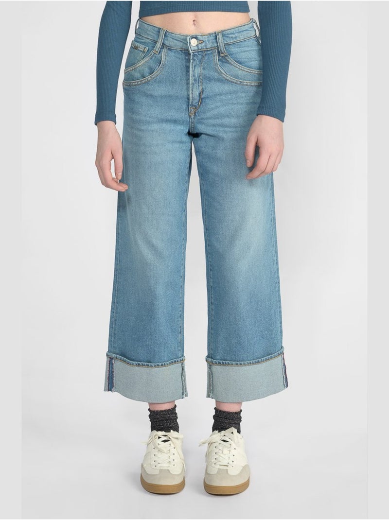 Jeans regular large droite 'Le Temps Des Cerises' - Bleu - Fille - 0.00 ...