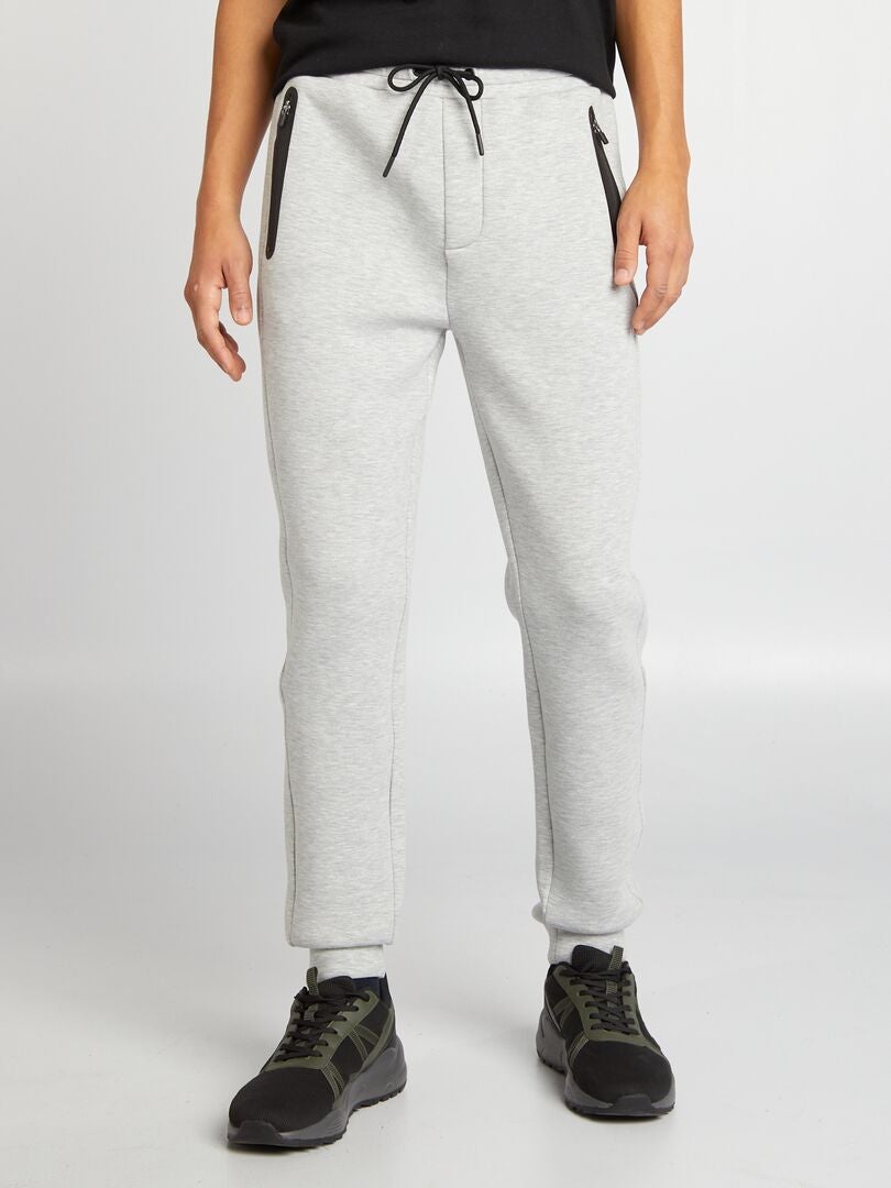 Jogging à détails contrastants - Gris clair - Kiabi - 18.00€