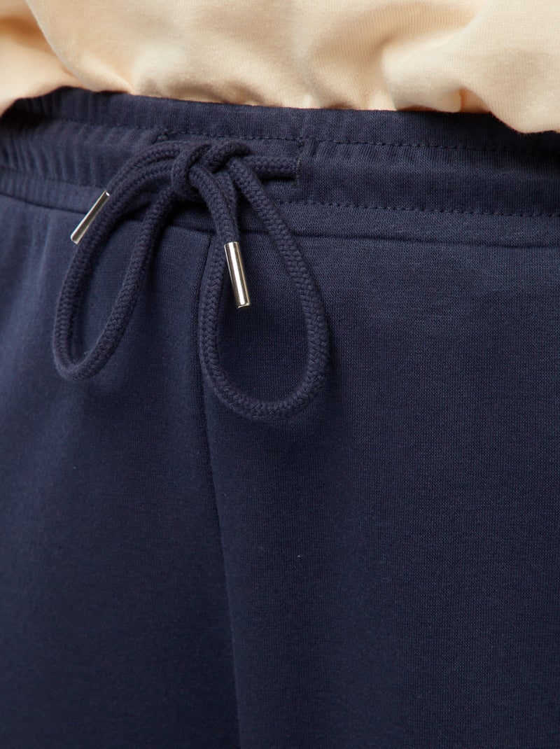 Jogging de sport en french terry - Bleu marine - Grandes tailles ...