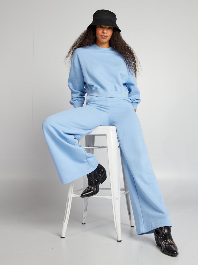 Jogging en molleton - Bleu - Kiabi - 15.00€