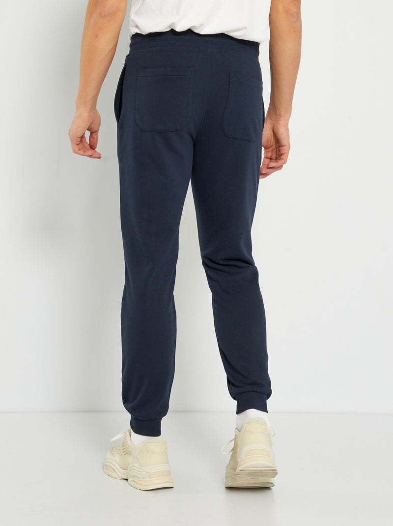 Jogging en molleton uni - Bleu marine - Kiabi - 15.00€