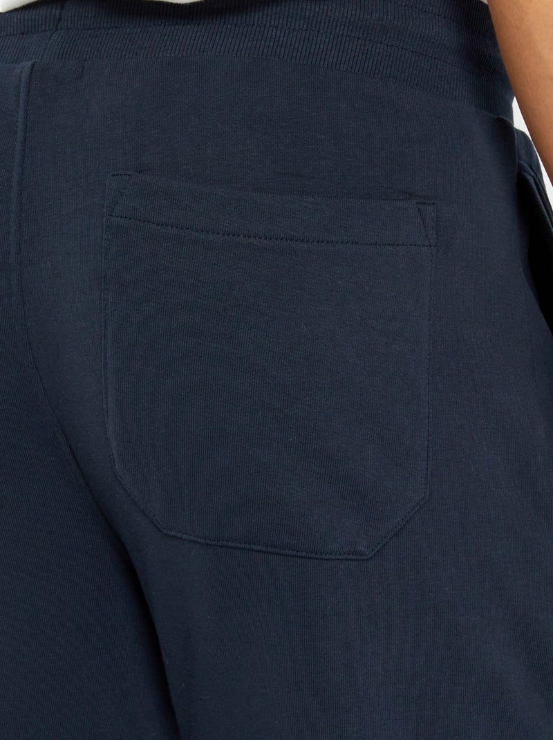 Jogging en molleton uni - Bleu marine - Kiabi - 15.00€