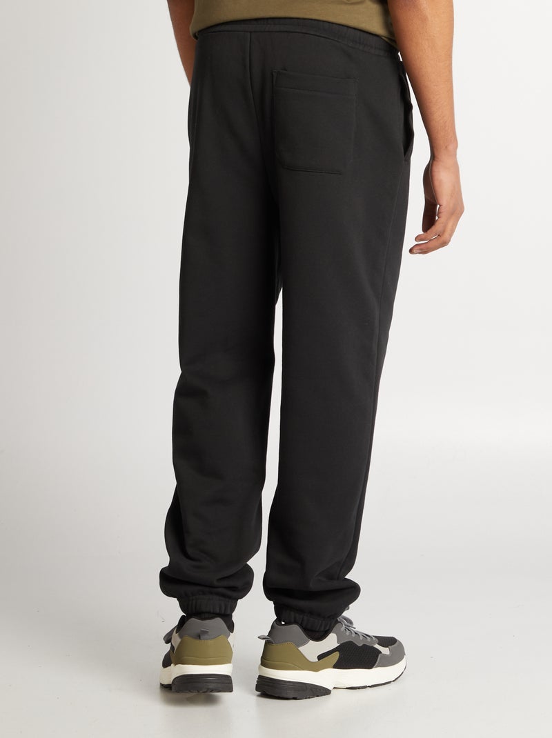 Jogging regular uni - Noir - Homme - 6.00€ - Kiabi