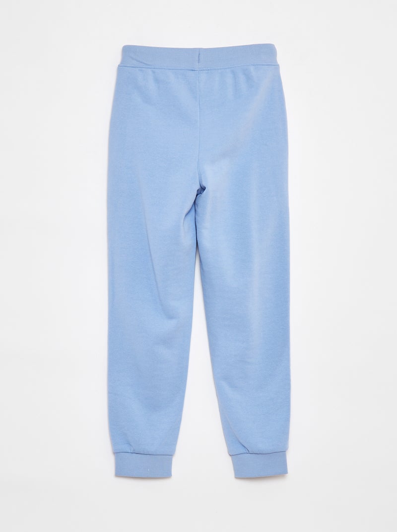 Jogging uni avec taille élastiquée - Bleu - Enfant - 5.00€ - Kiabi