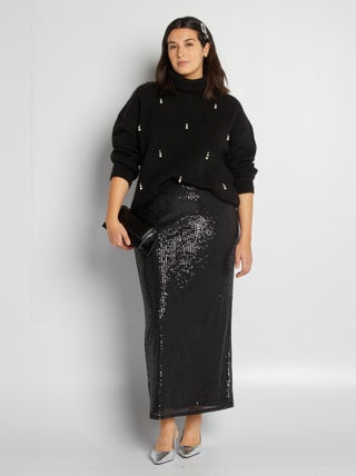 Robe longue motifs IMELLE - Noir - Kiabi - 59.90€