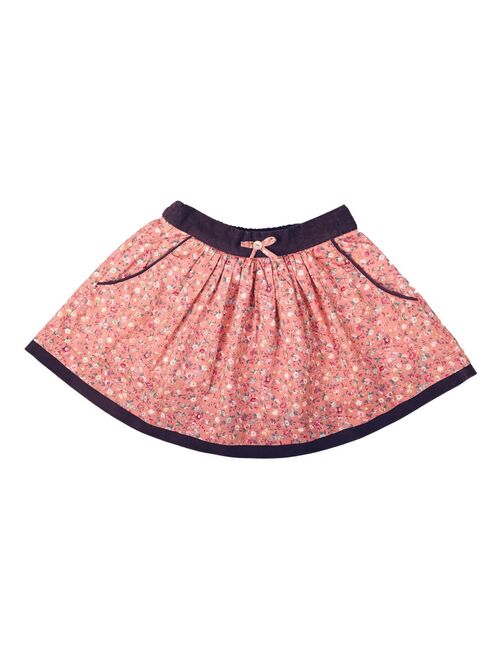 Jupe Fleurie Rose