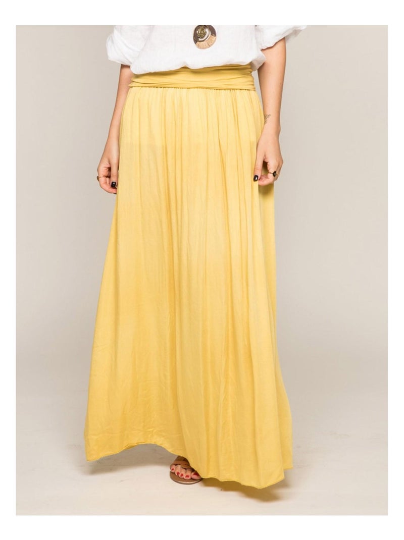 Jupe longue XOUILLE - Jaune - Kiabi - nu€