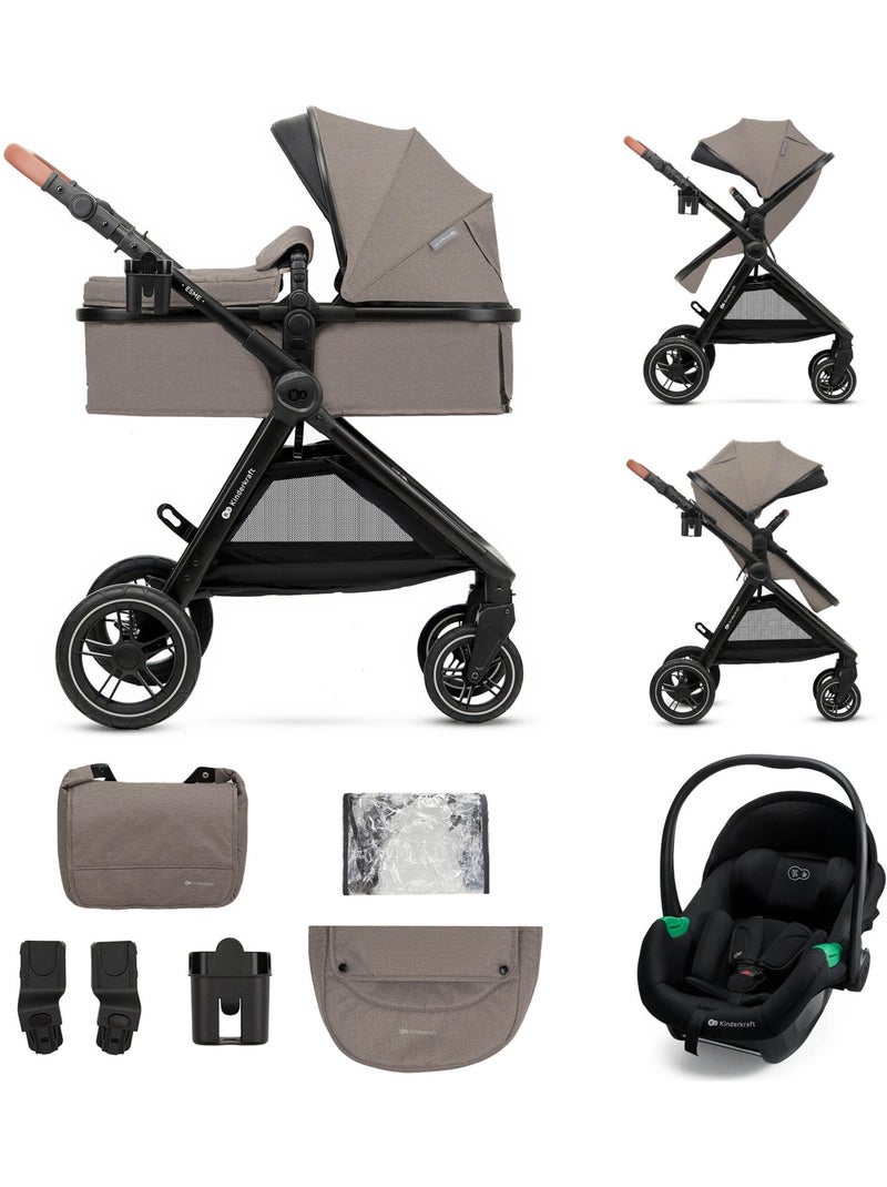 Kinderkraft - Poussette Esme Pro 3 en 1 - Beige - Enfant - 249.00€ - Kiabi