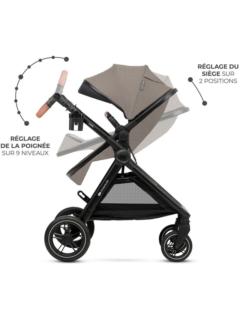 Kinderkraft - Poussette Esme Pro 3 en 1 - Beige - Enfant - 249.00€ - Kiabi