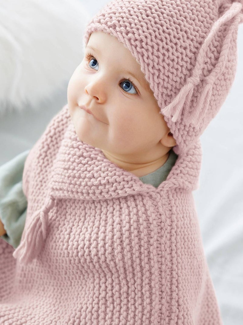 Kit Tricot Poncho et bonnet Laine Benny - Beige - 0.00€ - Kiabi