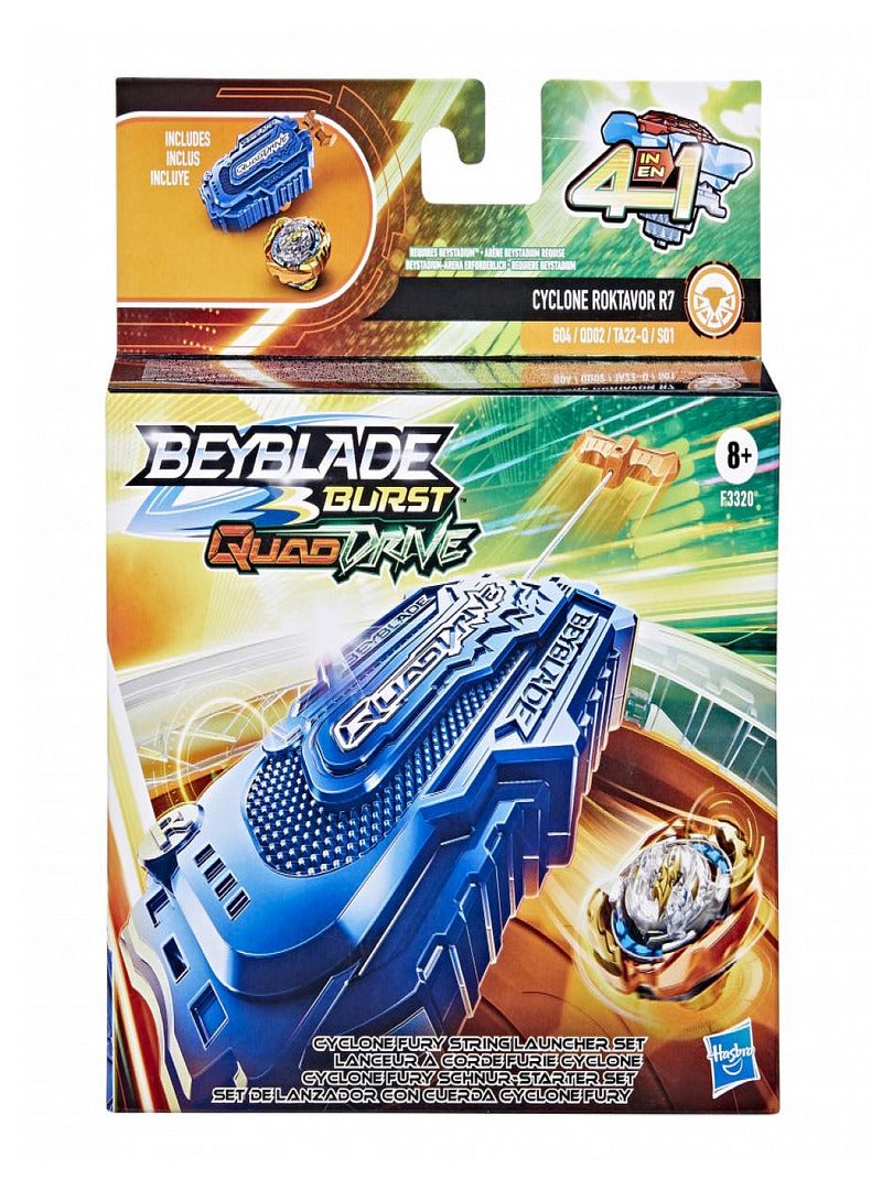 Lanceur À Corde Cyclone Fury Et Toupie - Beyblade Burst Quaddrive - N/A - Kiabi - nu€