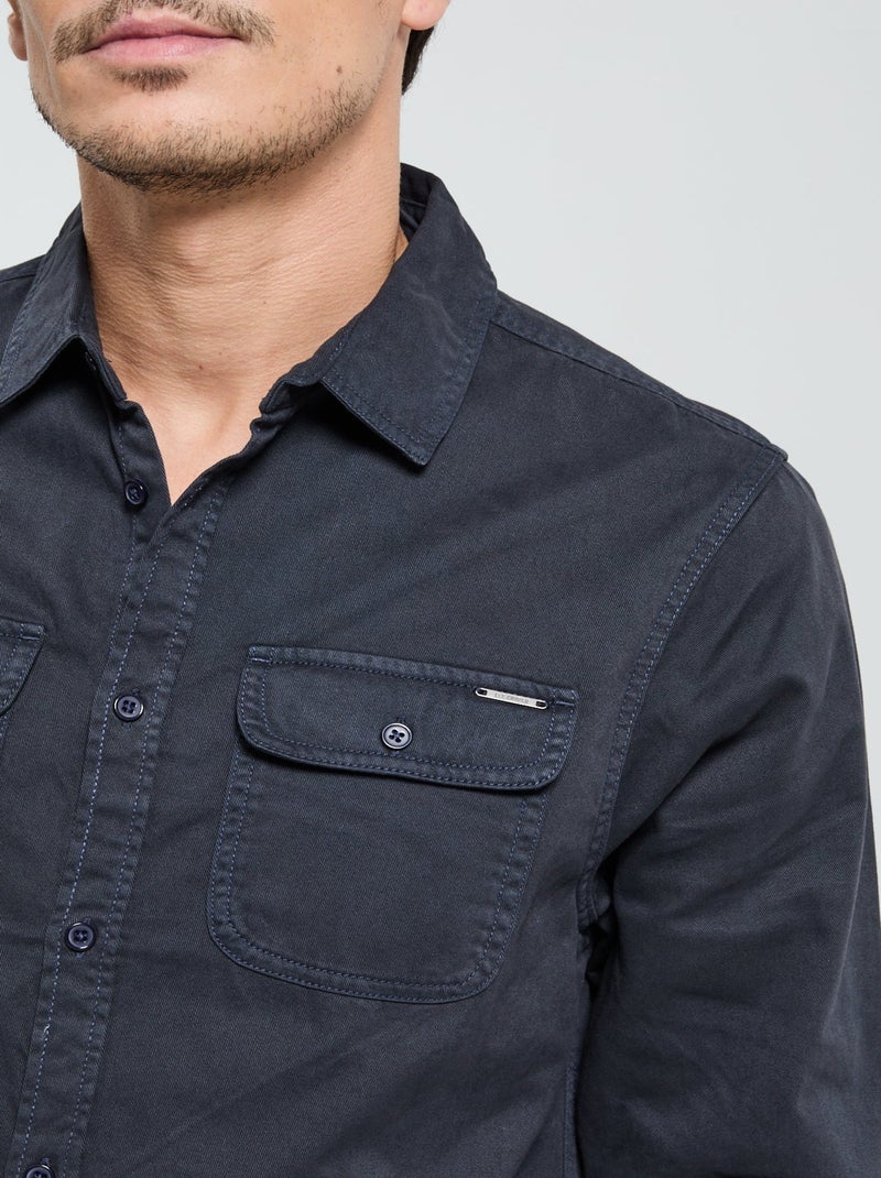 Lee Cooper - Chemise Darel Dark navy - Bleu marine - 35.94€ - Kiabi