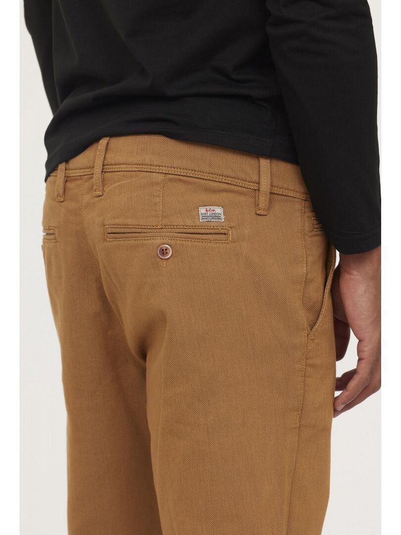 Lee Cooper - Pantalon coton chino straight GALANT - Camel - Kiabi - 47.50€