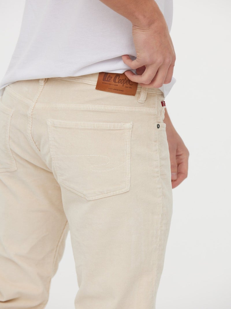 Lee Cooper - Pantalon coton regular LC118ZP - Beige - Kiabi - nu€
