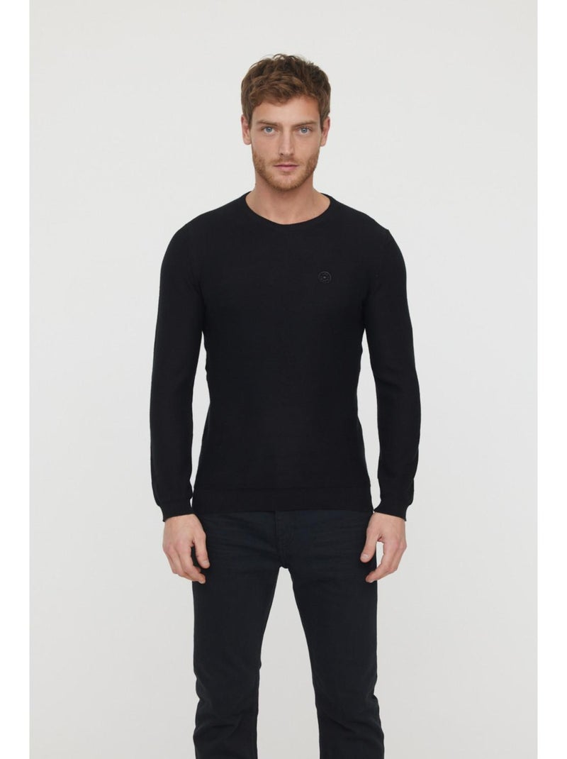 Lee Cooper - Pull coton regular CIRO - Noir - Homme - 0.00€ - Kiabi