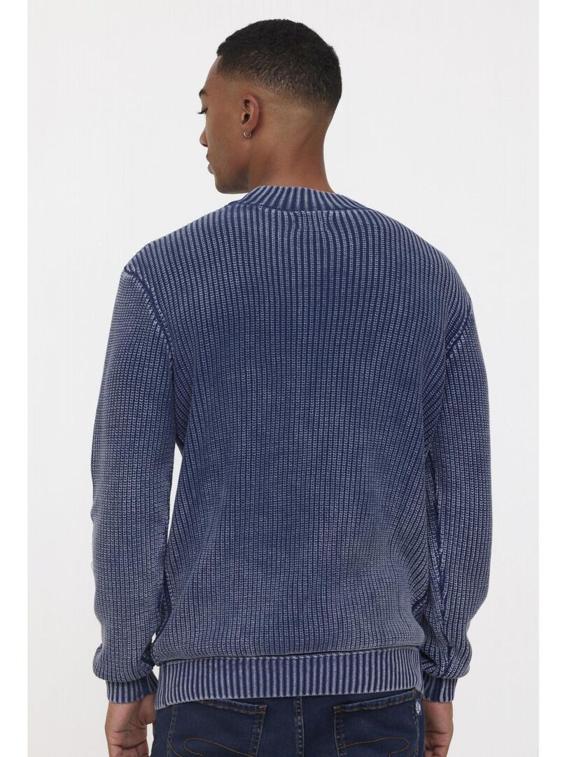 Lee Cooper - Pull manches longues coton regular CULIA - Bleu marine ...