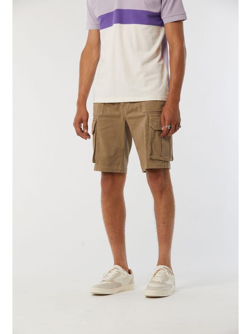 Lee Cooper - Short coton cargo NETO - Beige argile - Kiabi - nu€