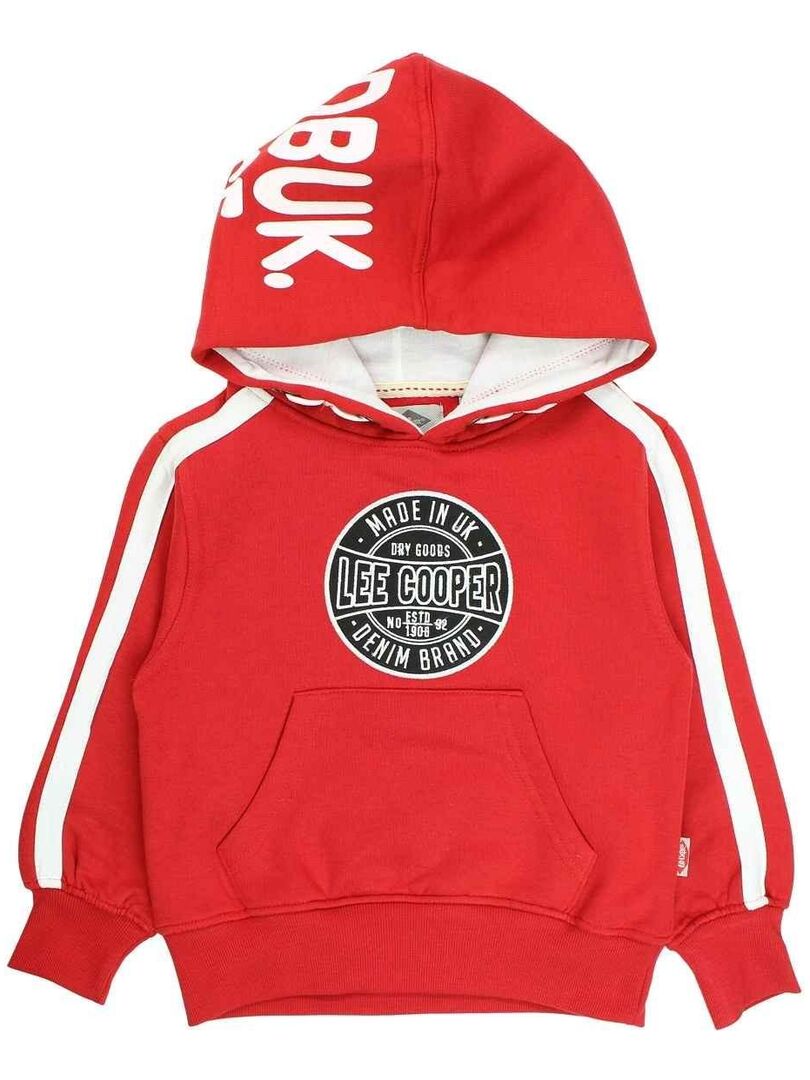 Lee Cooper - Sweat garçon imprimé Lee Cooper en coton - Rouge - Kiabi ...