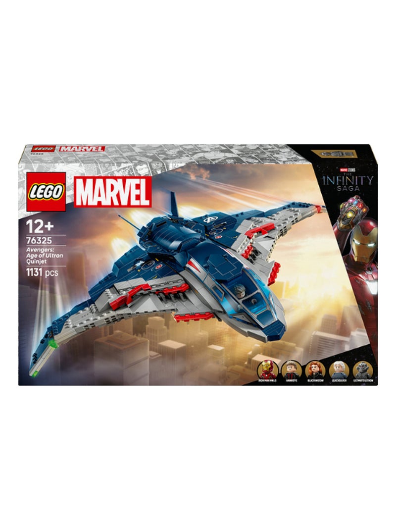 LEGO Marvel - Set de Construction du Quinjet d'Avengers 76325 - Rouge ...
