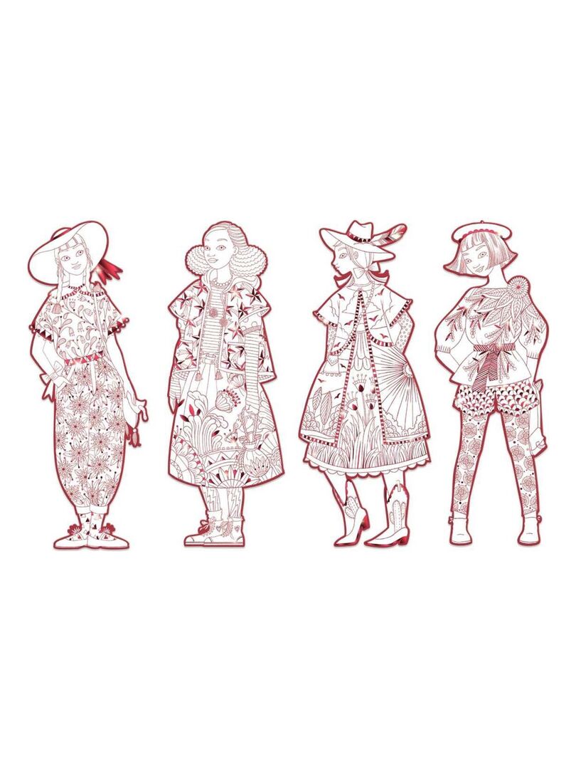 Les Demoiselles Dessins à colorier Fiodor - N/A - Kiabi - 7.70€