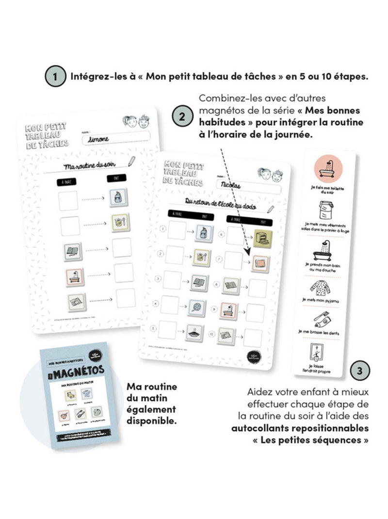 Les Magnétos - Mes Bonnes Habitudes - Ma routine du soir - N/A - 8.99 ...