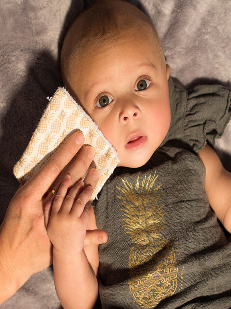 Lingettes Bébé Lavables En Coton, Demi-lunes - N/A - Kiabi - nu€