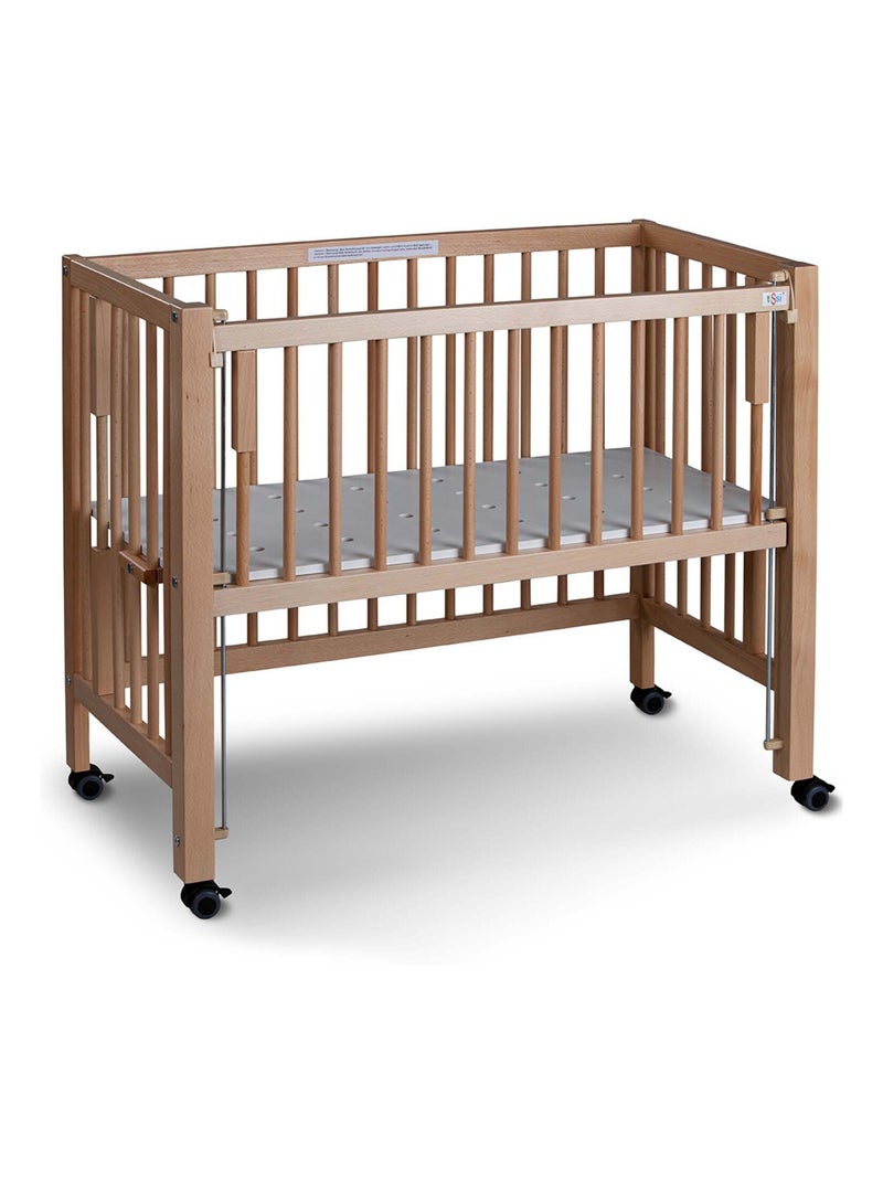 Lit berceau co-dodo à barrières coulissantes, Bois naturel Tissi ...