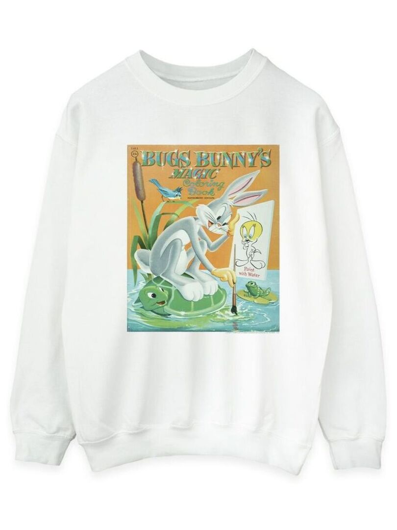 Looney Tunes - Sweat BUGS BUNNY COLOURING BOOK - Blanc - Kiabi - 44.99€